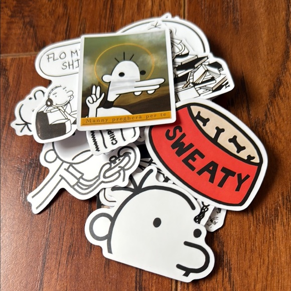 Party Supplies | Nwt 52 Diary Of A Wimpy Kid Stickers Party Favors ...